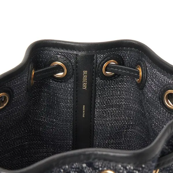 Burberry Drawstring Denim Bucket Bag - No