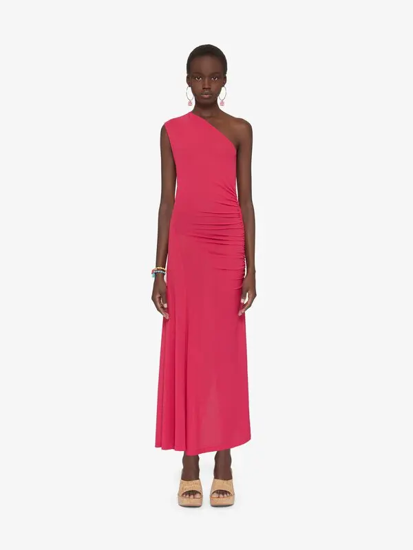 Givenchy Asymmetrical Draped Dress In Crepe Jersey