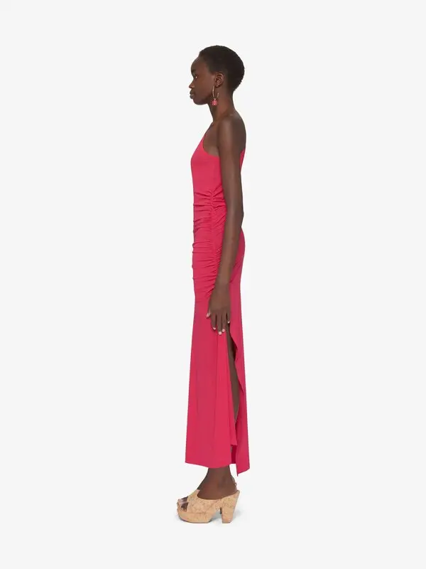 Givenchy Asymmetrical Draped Dress In Crepe Jersey