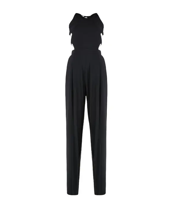 AMAZUIN Zoe Draped Jumpsuit - Black