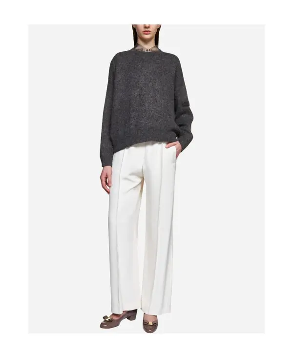 Brunello Cucinelli Mohair-blend Long-sleeved Jumper