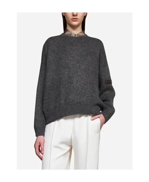 Brunello Cucinelli Mohair-blend Long-sleeved Jumper