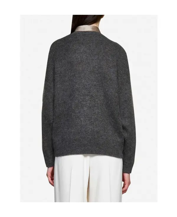 Brunello Cucinelli Mohair-blend Long-sleeved Jumper