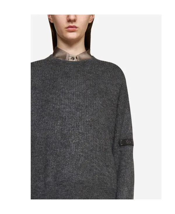 Brunello Cucinelli Mohair-blend Long-sleeved Jumper