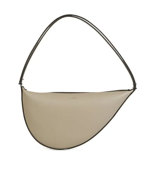 TOTEME Scooped Sling Leather Shoulder Bag - Nude