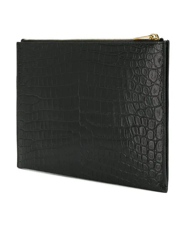 Saint Laurent Tiny Monogram Zippered Tablet Holder