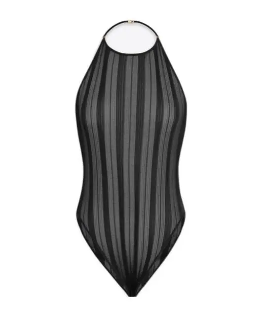 Saint Laurent Backless Halterneck Bodysuit