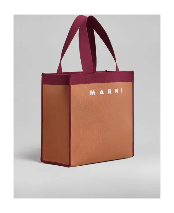 Marni Logo Detailed Two-toned Tote Bag