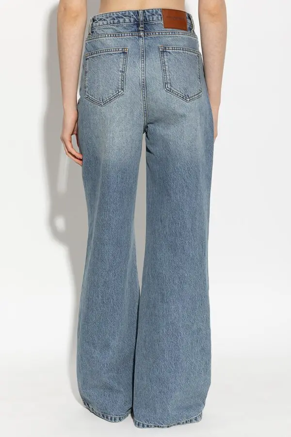 Officine Générale Flared Denim Jeans - Gray