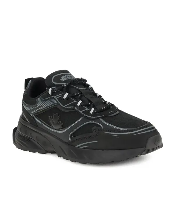 Dsquared2 Sprinter Sneakers With Maple Leaf Detailing - Black