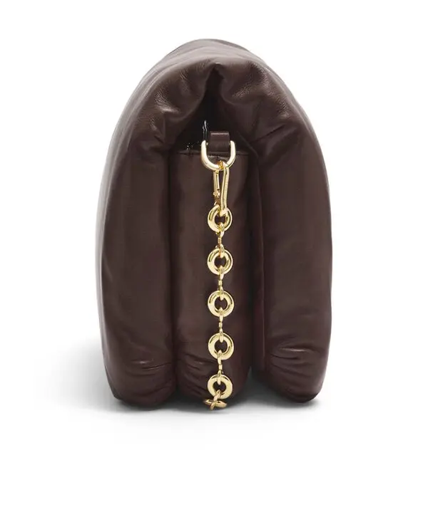 Loewe Goya Puffer Chained Shoulder Bag - Brown