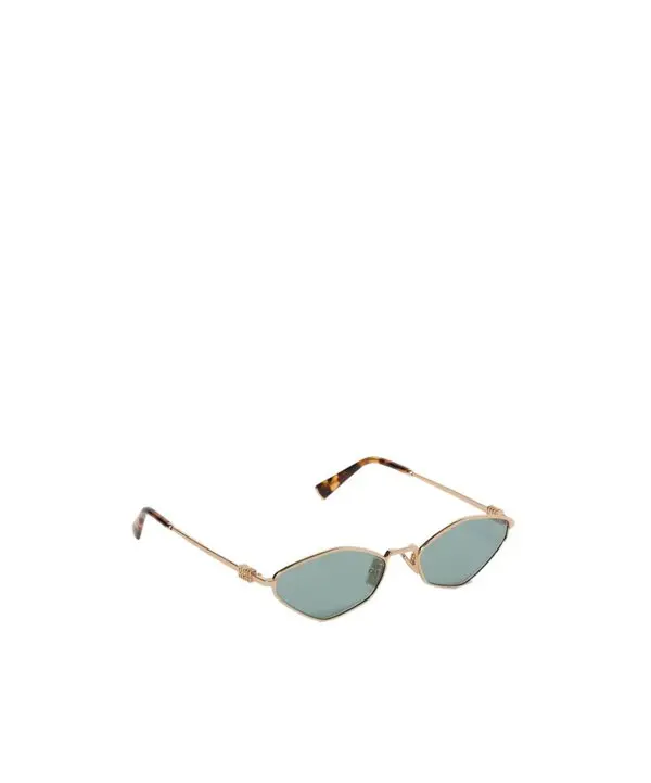 Miu Miu Geometric Sunglasses - Gold