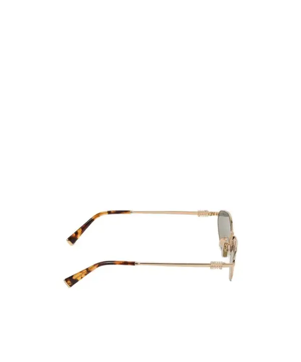 Miu Miu Geometric Sunglasses - Gold