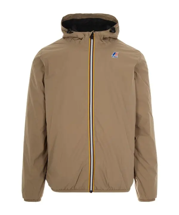 K-WAY Hooded Casual Jacket - Brown