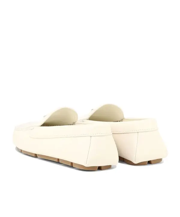 Prada Logo Plaque Slip-on Loafers