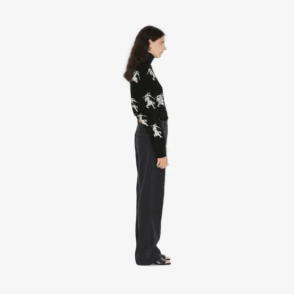 Burberry Ekd Jacquard Long Sleeve Pullover
