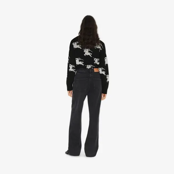 Burberry Ekd Jacquard Long Sleeve Pullover