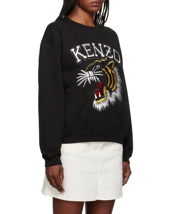 Kenzo Varsity Jungle Embroidered Crewneck Sweatshirt