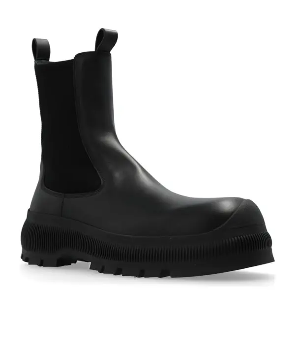 JIL SANDER Round Toe Chelsea Boots