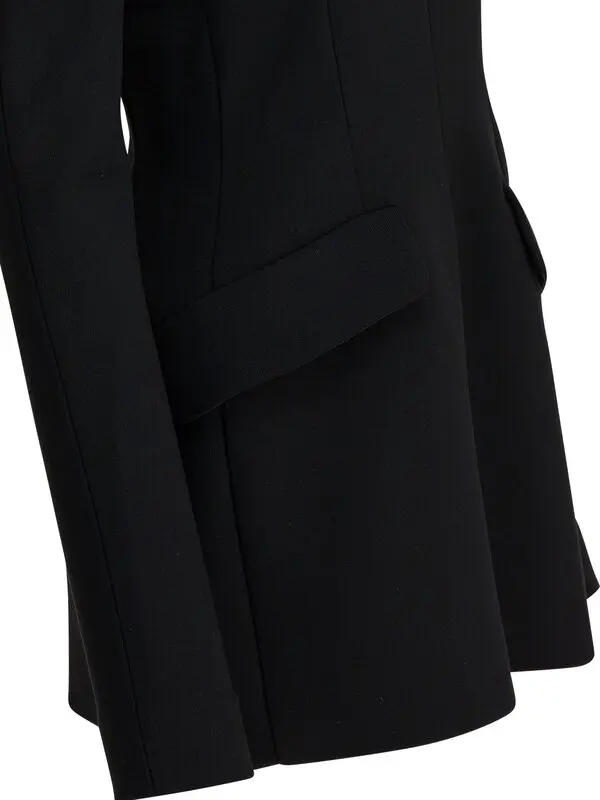 Sportmax Tefrite Long-sleeved Mini Dress - Black