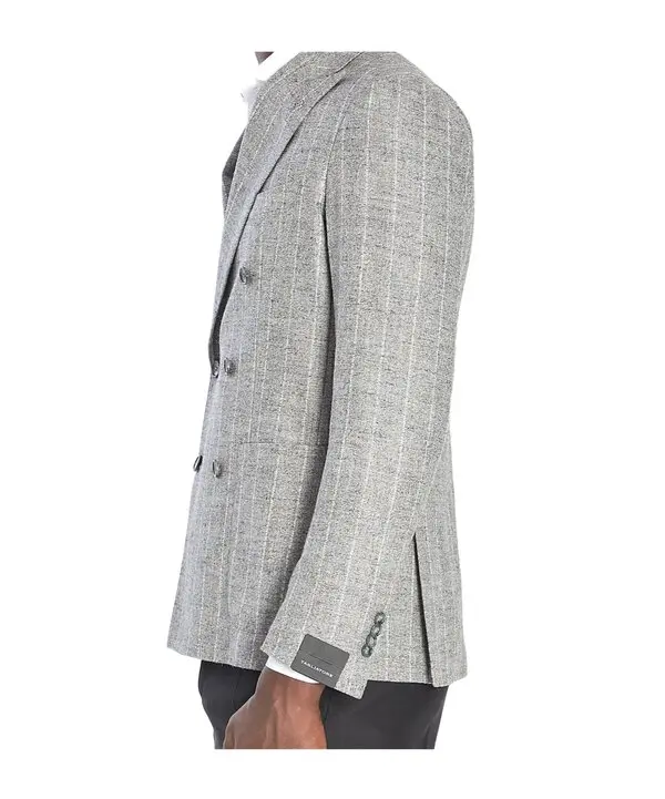 Tagliatore Montecarlo Double-breasted Tailored Blazer - Gray