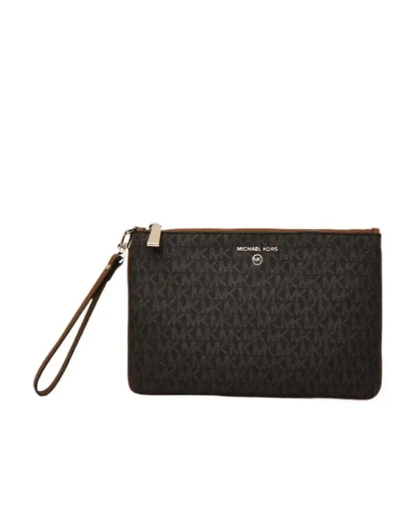 Michael Kors Monogram Pattern Clutch Bag - Black