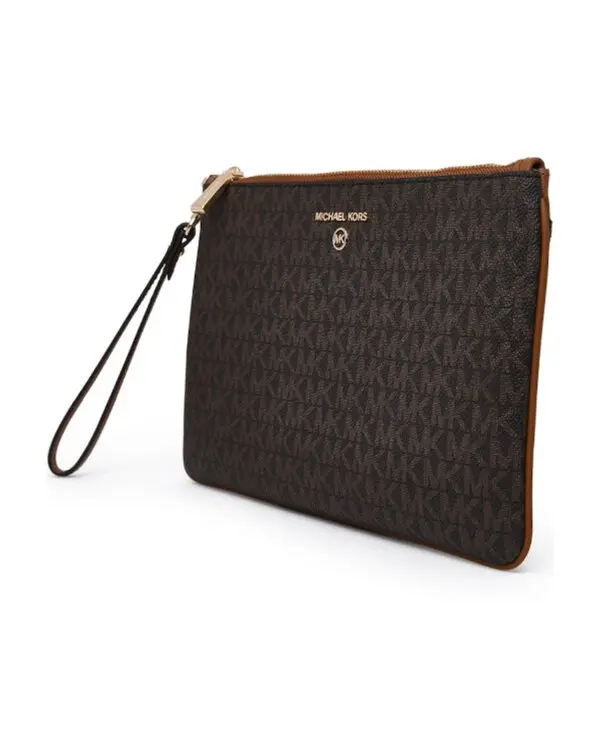 Michael Kors Monogram Pattern Clutch Bag - Black