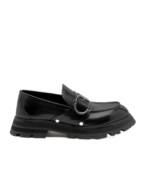Alexander McQueen Buckle-detailed Slip-on Loafers