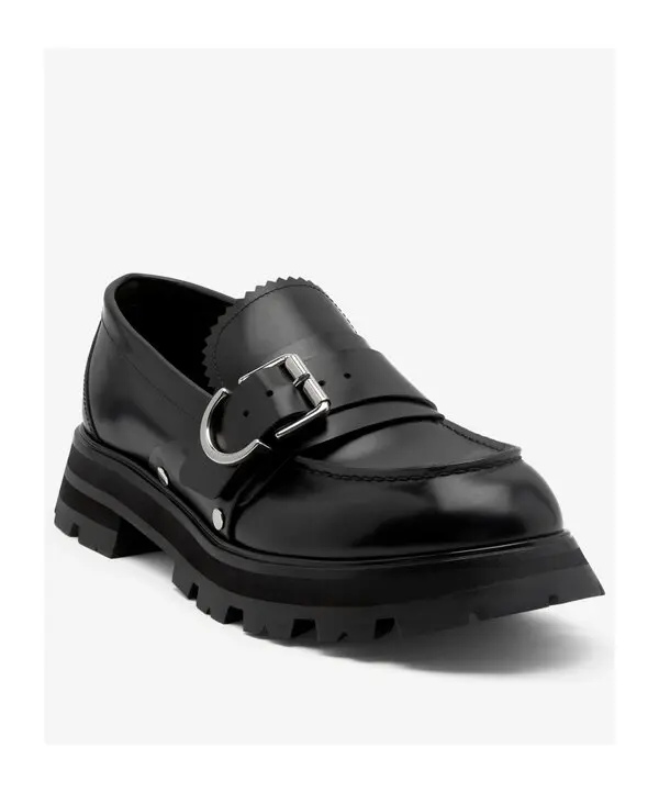 Alexander McQueen Buckle-detailed Slip-on Loafers