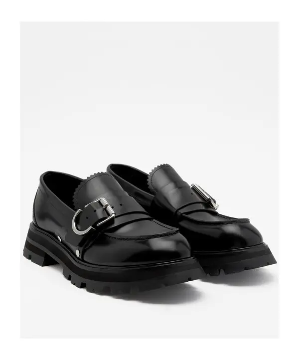 Alexander McQueen Buckle-detailed Slip-on Loafers