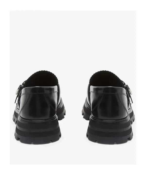 Alexander McQueen Buckle-detailed Slip-on Loafers