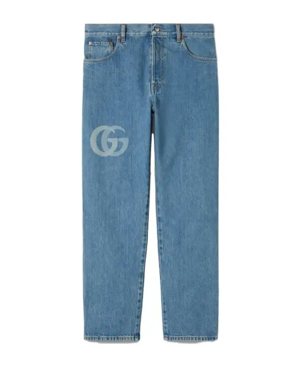 Gucci Lasered Double G Denim Jeans
