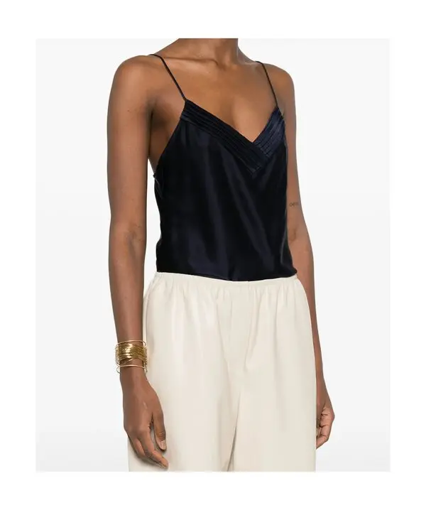 FORTE_FORTE V-neck Top With Adjustable Straps