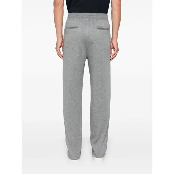 Brunello Cucinelli Drawstring Straight Leg Pants - Medium Grey