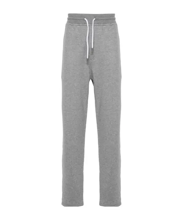 Brunello Cucinelli Drawstring Straight Leg Pants - Medium Grey