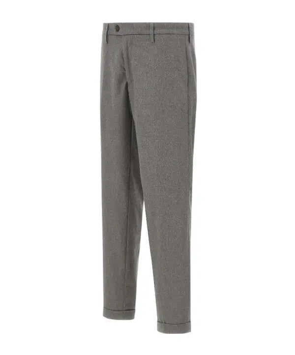 RE-HASH Slim Cuffed Trousers - Grey