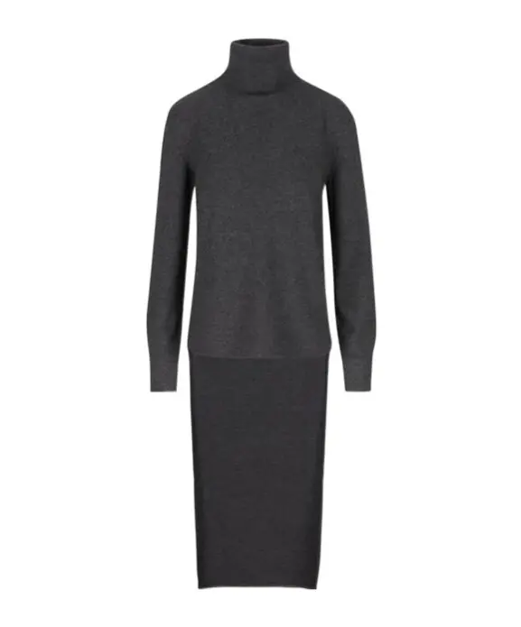 Givenchy Knitted Turtleneck Dress - Black