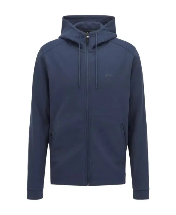 Hugo Boss Saggy Zip-up Hoodie - Black