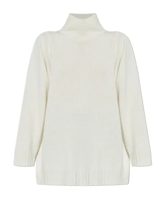 Max Mara Turtleneck Knitted Jumper - Cream