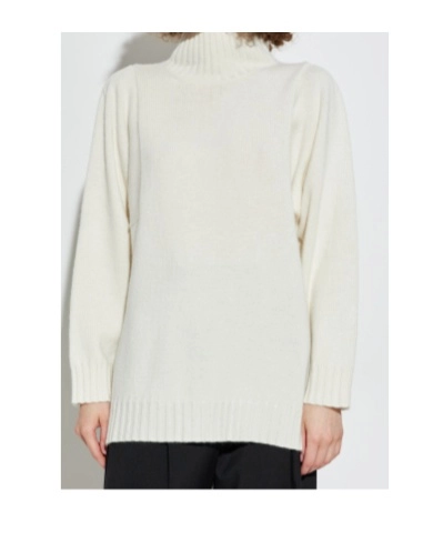 Max Mara Turtleneck Knitted Jumper - Cream