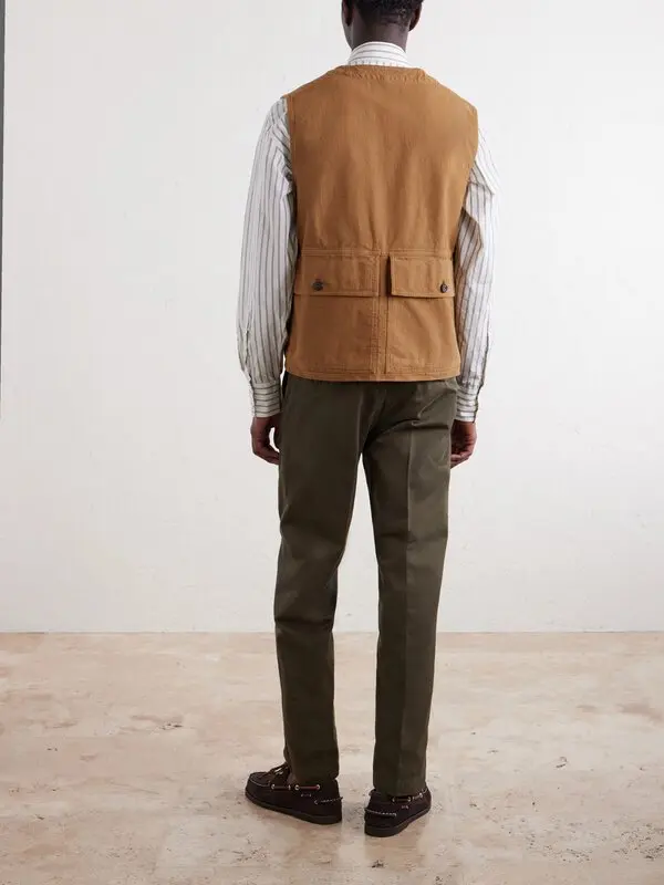 DRAKE'S Cotton Drill Utility Vest
