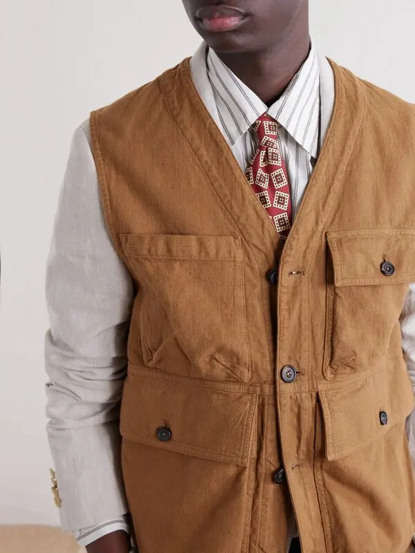 DRAKE'S Cotton Drill Utility Vest