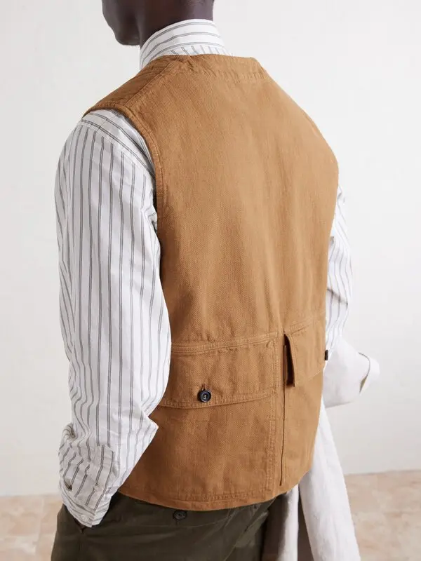 DRAKE'S Cotton Drill Utility Vest