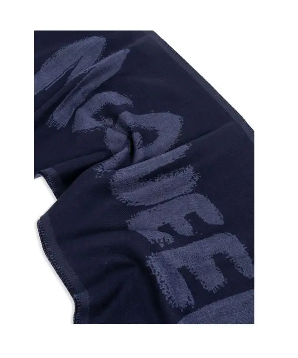 Alexander McQueen Oversized Graffiti Printed Frayed-edge Scarf