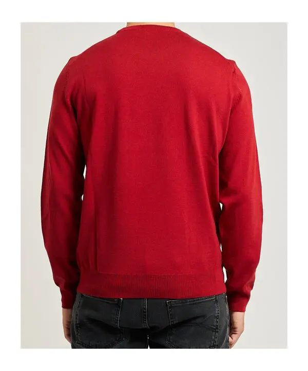 Hugo Boss Crew Neck Long Sleeve Sweater - Red