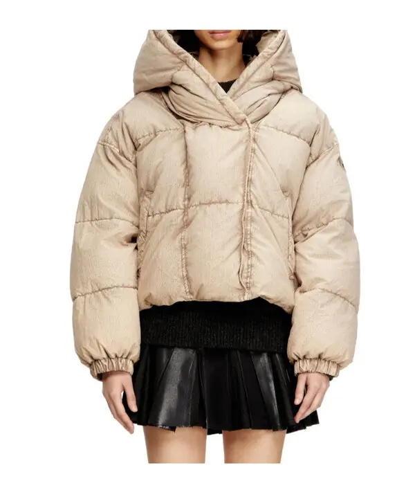 DIESEL® W-illey-s2 Puffer Jacket - Beige