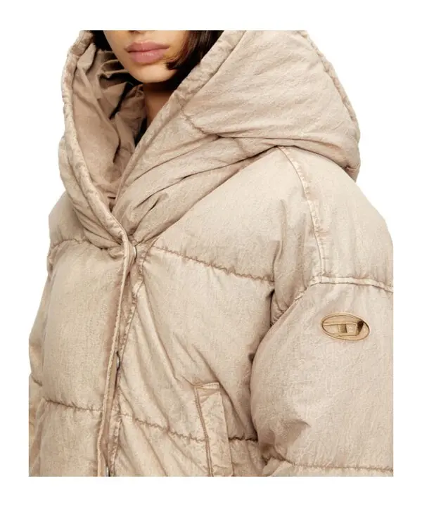 DIESEL® W-illey-s2 Puffer Jacket - Beige