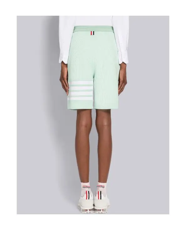 Thom Browne 4-bar Stripe Waffle Sports Shorts