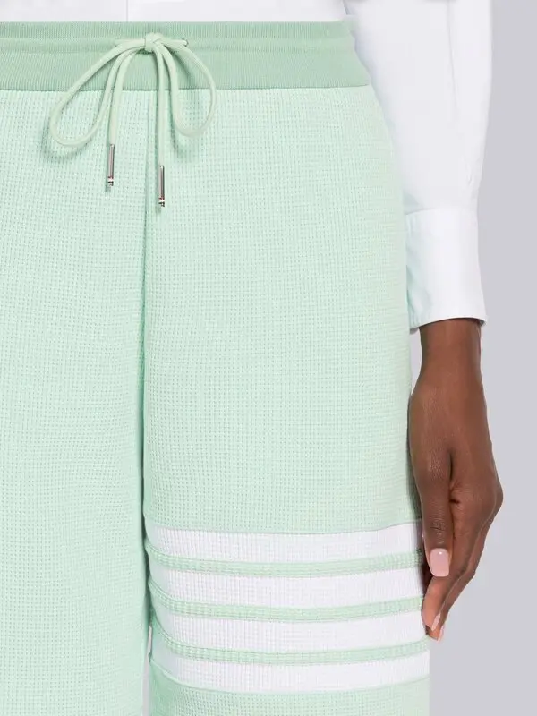 Thom Browne 4-bar Stripe Waffle Sports Shorts