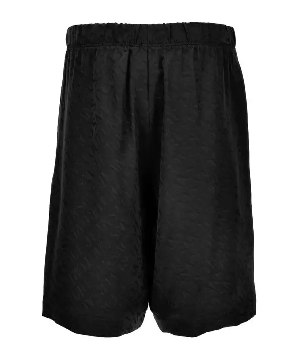 Versace Allover Logo Knee-length Shorts